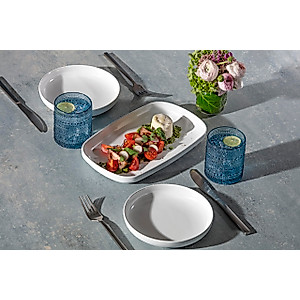 Fortessa Orbetto Outdoor Hobnail Plastic Drinkware Collection, DOF Beverage Cocktail Glass 4 Pack, 10.5 Ounce, Cornflower Blue