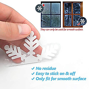 LUDILO 135Pcs Christmas Window Clings Snowflakes Window Decals Static Window Stickers for Christmas Decorations Window Décor Ornaments Xmas Party Supplies Thanksgiving Party Décor (5-Sheet)