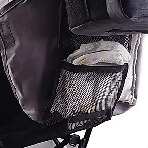Universal Baby Stroller Organizer with Insulated Cup Holder,Stroller Storage with Non-Slip Straps,Fits for Uppababy Baby Jogger Britax Bugaboo BOB Umbrella Stroller Accessories Caddy Parent Console