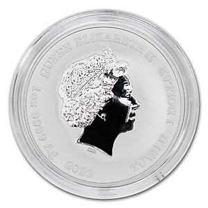 2022 1 oz Black-Colored Silver James Bond 007 Coin (in Capsule) Brilliant Uncirculated with a Certificate of Authenticity $1 BU