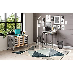 Safco Products AlphaBetter 2.0 Height – Adjustable Student Desk with Swinging Footrest Bar and Book Box, Sit to Stand, 29”-43” w, Dry Erase