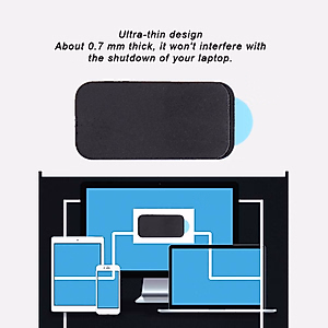 nwejron Webcam Cover, Practical Anti-peep Computer Camera Cover for Tablets for Laptops for Desktops for Smartphones(Black)