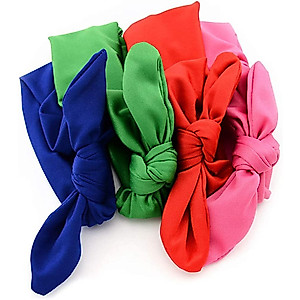 ZOCONE 12 PCS Toddler Headbands, Stretchy Adjustable Bow Headbands for Baby Girls Newborn Infant, Baby Bows and Headbands