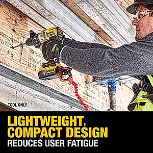 DEWALT 20V MAX XR Hammer Drill, Brushless, 3-Speed, Tool Only (DCD996B), Yellow/Black