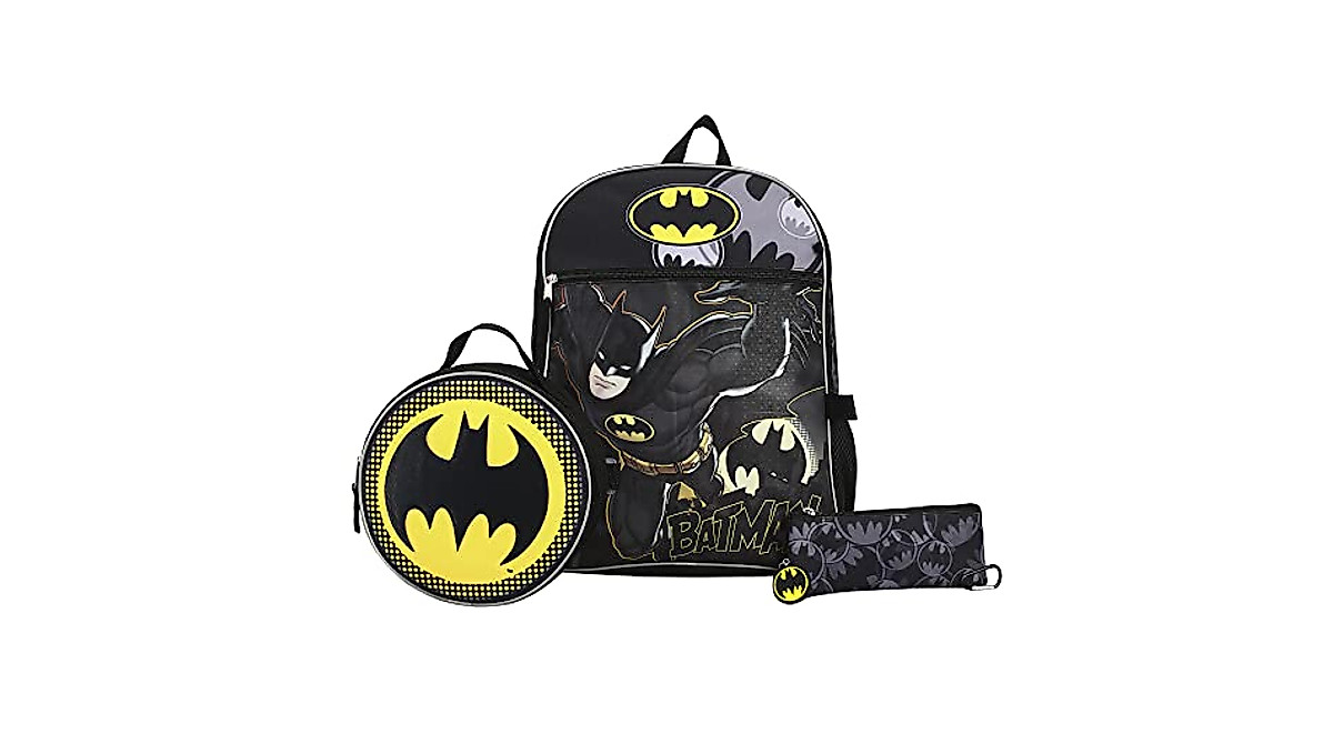 Bioworld Batman 5-Piece Backpack Accessory Set