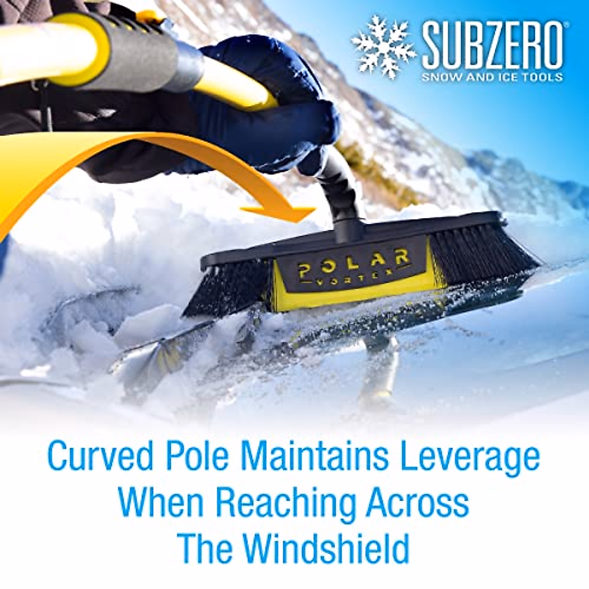 SubZero 14170 42" Ultimate Polar Vortex Crossover Snowbroom with Pivoting Head and Integrated Scraper