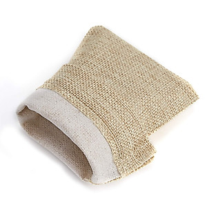 Tendwarm 20Pcs 4x6 inch Burlap Gift Bags with Drawstring Recyclable Linen Sacks Bag for Wedding Favors Party DIY Craft