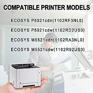 TK-5232K TK5232K 1T02R90US0 Toner Cartridge (Black,1 Pack) Replacement for Kyocera ECOSYS P5021cdn (1102RF3NL0) P5021cdw(1102RD2US0) M5521cdn(1102RA3NL0) M5521cdw(1102R92US0) Toner Kit Printer