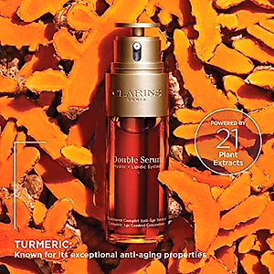 Clarins Double Serum | Award-Winning | Anti-Aging | Visibly Firms, Smoothes and Boosts Radiance in Just 7 Days* | 21 Plant Ingredients, Including Turmeric | All Skin Types, Ages and Ethnicities