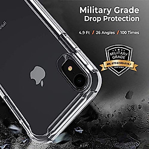 EFFENX Crystal Clear iPhone XR Case, Non-Yellowing Shockproof Protective Phone Case Slim Thin TPU Bumper Cover [Soft Anti-Scratch], 6.1 inch