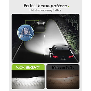 NOVSIGHT H7 Bulb 32000 LM, 140W 6500K Cool White, IP68 Waterproof