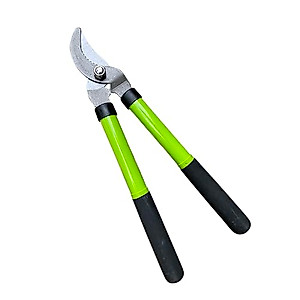 Garden Guru Bypass Loppers Tree Trimmer Clipper – Compact 15 inch High Carbon Steel Blade Gardening Loppers Pruning Shear - Comfort Grip Handles – Heavy Duty Branch Cutter – Cut Thick Branches w Ease