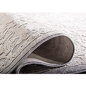 SAFAVIEH Reflection Collection 10' x 14' Light Grey/Cream RFT665C Boho Tribal Distressed Living Room Dining Bedroom Area Rug