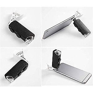 Magnifier Magnifying Glass Hd 60x 100x Magnifying Lens Handheld Magnifiers with Mobile Phone Holder Portable Reading Jade Identification Magnifying Mirror