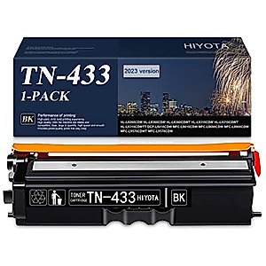 HIYOTA TN-433 Black Toner Cartridge 1-Pack TN 433 TN433 Replacement for Brother HL-L8260CDW L8360CDW L8360CDWT L9310CDWT L9310CDWTT DCP-L8410CDW MFC-L8610CDW L8690CDW L9570CDWT L9570CDW Printer Toner