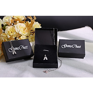 Gemschest 925 Sterling Silver Ballerina Necklace Jewelry Cubic Zirconia Ballet Slippers Shoes Necklace Unicorns Gifts for Girls Teen & Dancer 18"