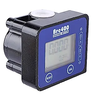 1/2? Flow Meter Impact Resistance LCD Display Flow Meter Fuel Flow Meter Humidity Resistance for Pharmaceutical for for Transportation