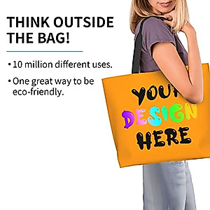 Custom Tote Bag Personalized Shoulder Bags Custom Bags With Logo Design Photo Text Women for Travel Business Shopping Personalized Gifts