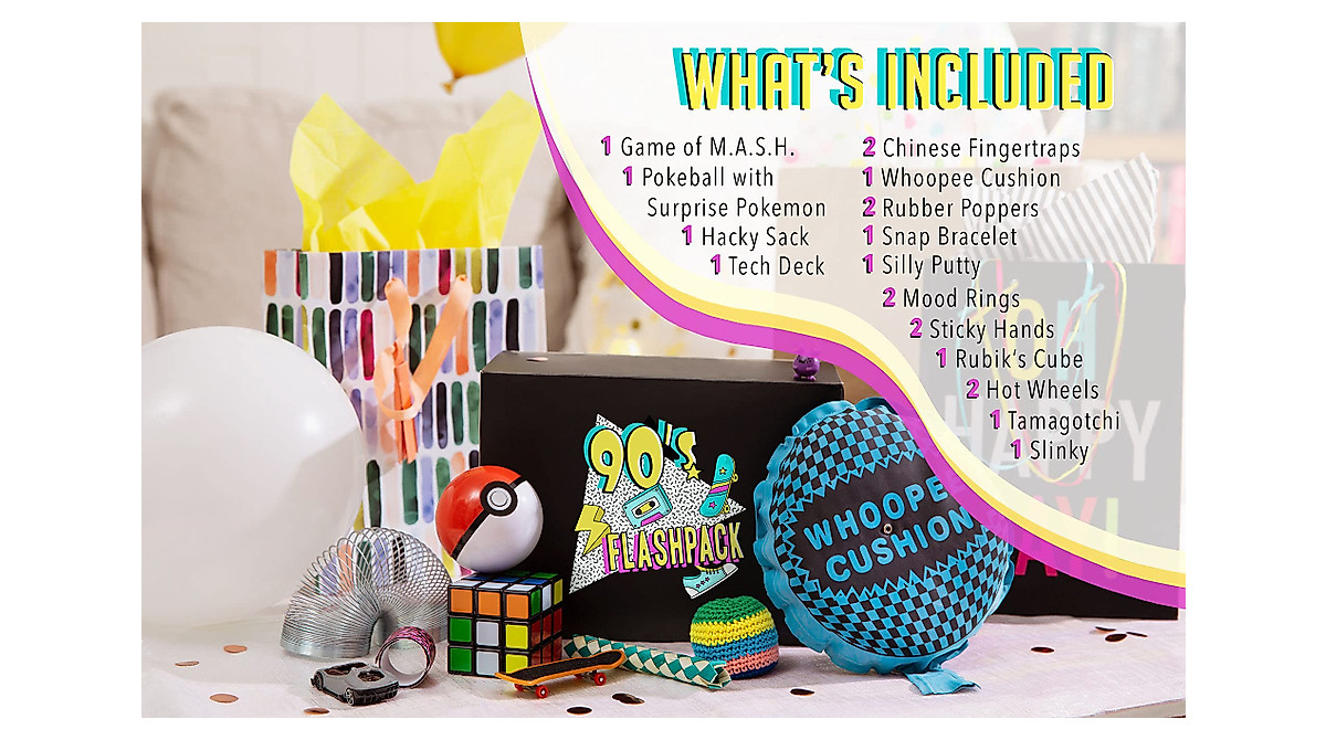 90's Flashpack: Nostalgic Gift Box for Retro Toy Lovers