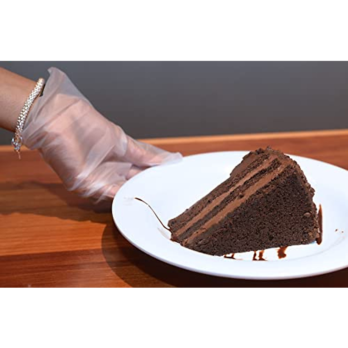 Daxwell Food Safe Stretch Poly Gloves (Medium, 1,000 Count) Non-Latex, Disposable, Food Handling Use, Powder Free, F10000224,White