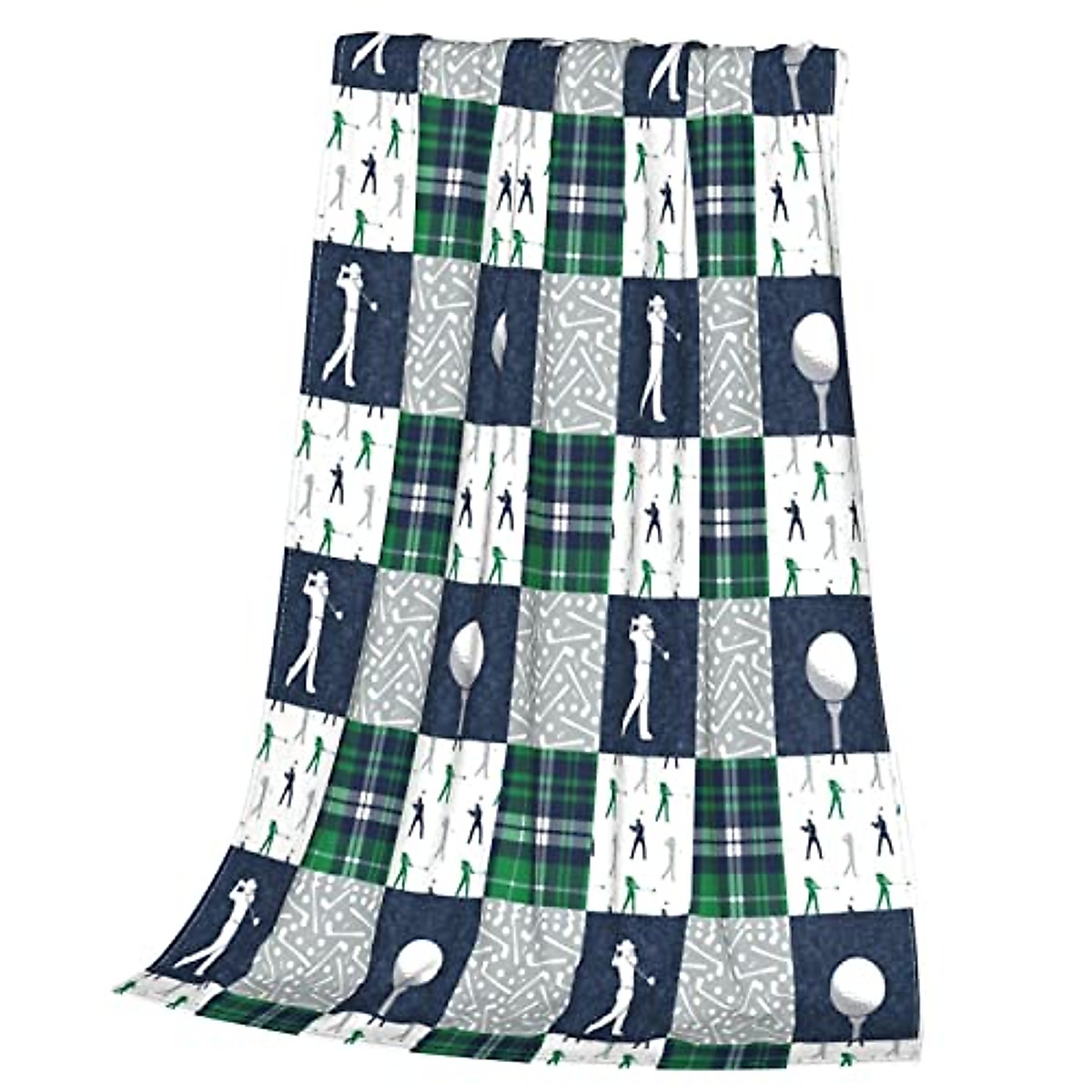 Golf Blanket Throw Soft Fleece Ultra Warm Plush Flannel Blanket for Bed Travel Sofa Couch Office Home Lightweight Gifts Women Men 60"x50"