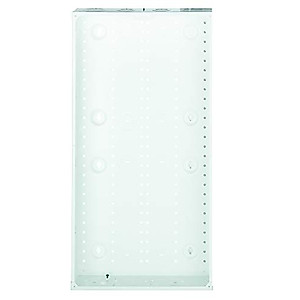 Leviton 47605-28W SMC Structured Media Enclosure with Cover, 28-Inch, White & 47615-NYL Push-Lock Pins for Structured Media Centers, Bag of 20