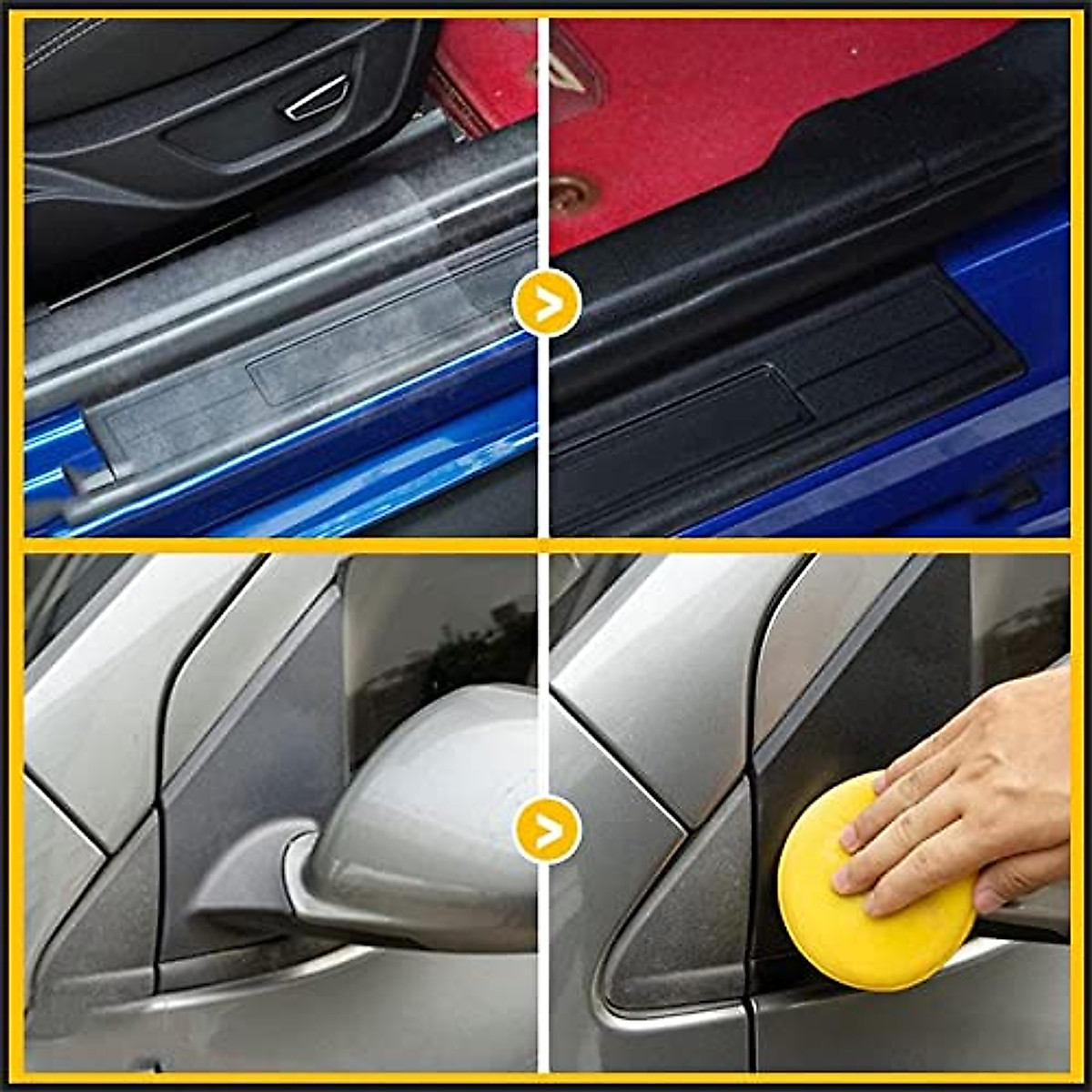 Meine Plastic Parts Refurbish Agent, Plastic Parts Refurbish Agent Car Exterior Restorer, Car Plastic Parts Refurbish Agent, Automotive Interior Plastic Part Retreading (5Pcs)