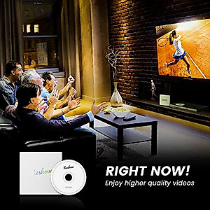 Reshow Laser Lens Disc Cleaner kit for CD & DVD Player Without Scratching The Optics - Included Microfiber Cloth, Cleaning Disc and Cleaning Solution (1 Bottles of Cleaning Fluid)