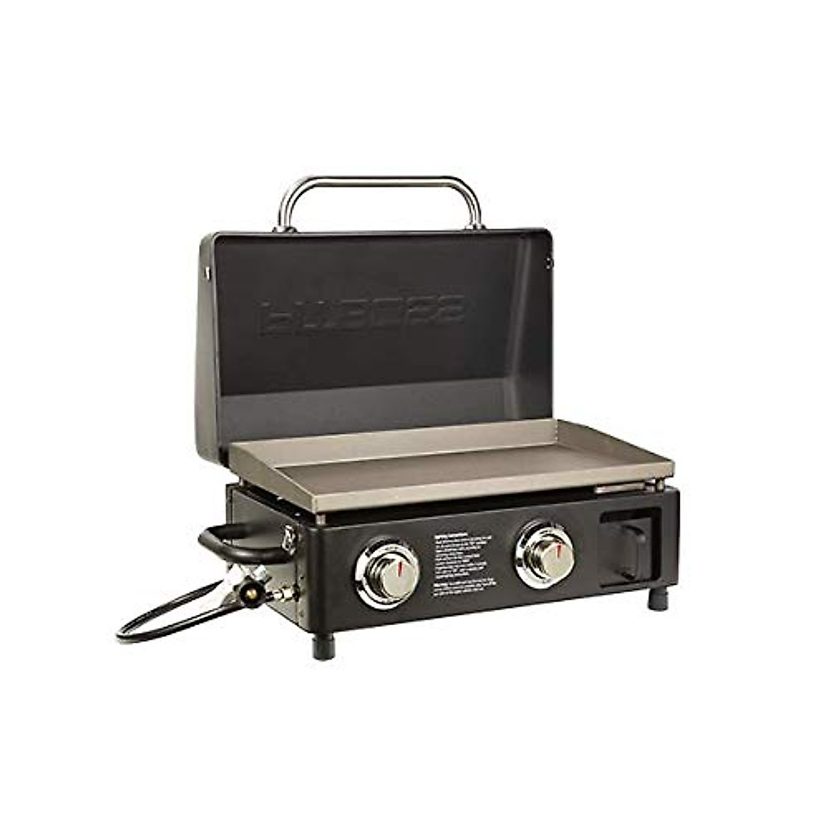 PIT BOSS PB2BSPD Sportsman Tabletop Portable Gas Griddle, 2 Burner, Black