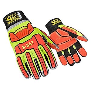 Glove, Rescue, Cut Resistant, L, Hi-Vis, Pr