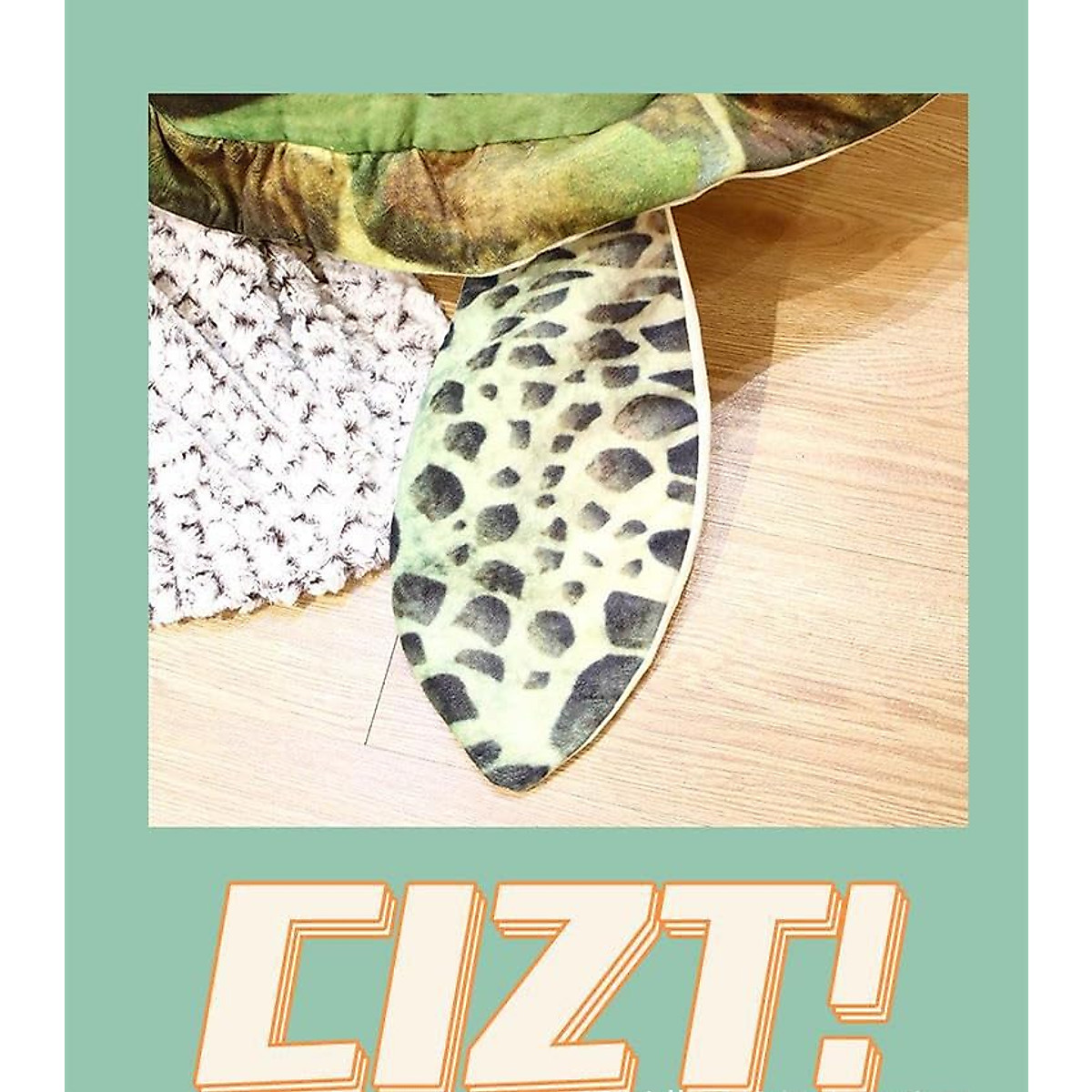 Gujuja Wearable Turtle Shell Party Cosplay Tortoise Plush Toys Doll Soft and Fluffy Stuffed Turtle Pillow (Medium)