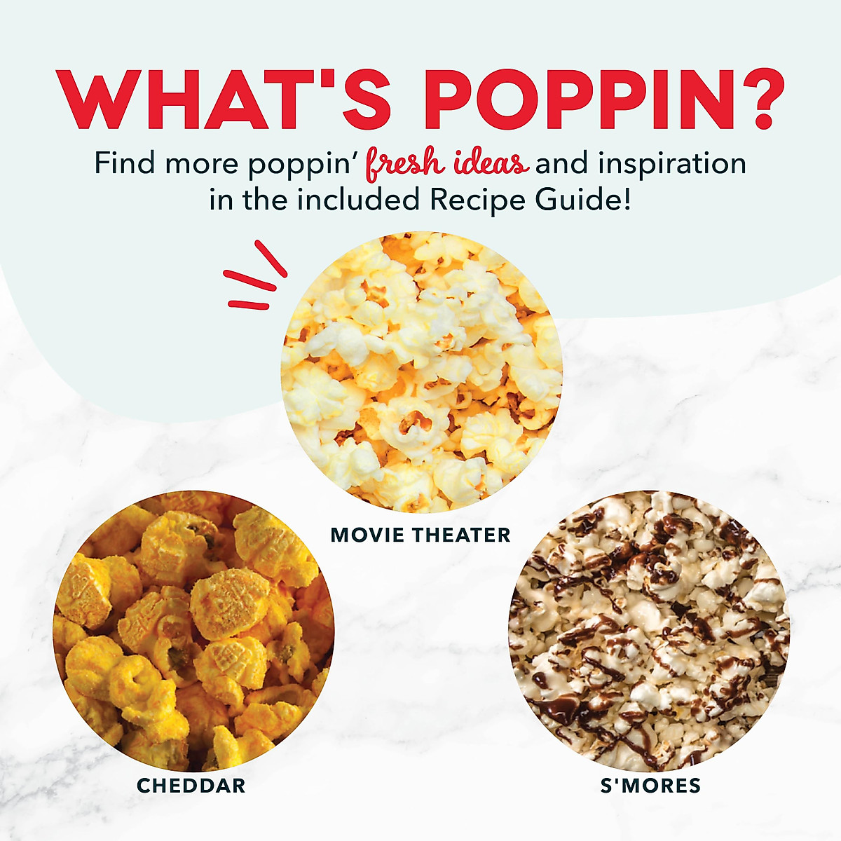 DASH Hot Air Popcorn Popper Maker with Measuring Cup to Portion Popping Corn Kernels + Melt Butter, 16 Cups - White