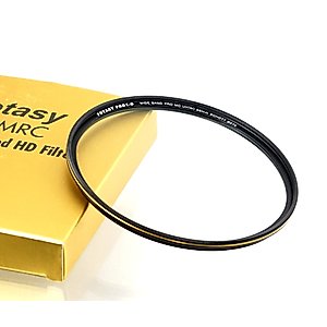 Fotasy 95mm Ultra Slim UV Protection Lens Filter, Nano Coatings MRC Multi Resistant Coating Oil Water Scratch, 18 Layers Multi-Coated 95 mm MCUV Filter, Transmission Rate ≥ 99.7%, Schott B270 Glass