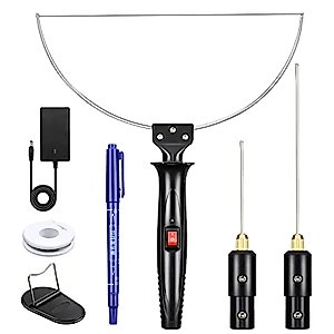 GOCHANGE 3 in 1 Foam Cutter Electric Cutting Machine Pen Tools Kit, 100-240V /18W Styrofoam Cutting Pen with Electronic Voltage Transformer Adaptor