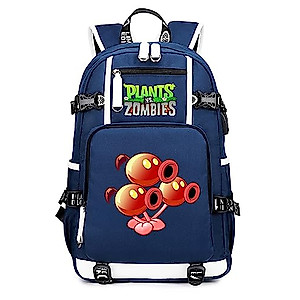 ISaikoy Game Plants vs. Zombies Backpack Shoulder Bag Bookbag School Bag Daypack Satchel Laptop Bag Color6