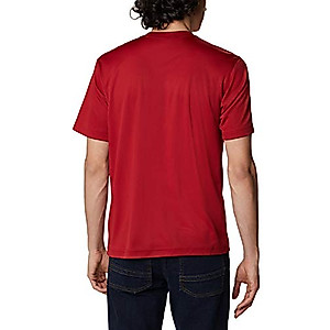 Columbia Men's Meeker Peak Short Sleeve Crew, Red Velvet, XX-Large