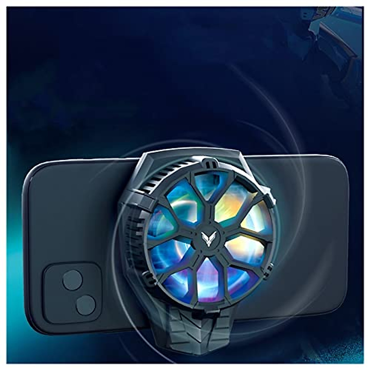 Mobile Phone Radiator, Gaming Game Back Clip Fast Cooling Fan Cooling Artifact, Cooling Case for iOS/Android Phones, Fit for Mobile Gaming, Video Streaming, Car Driving