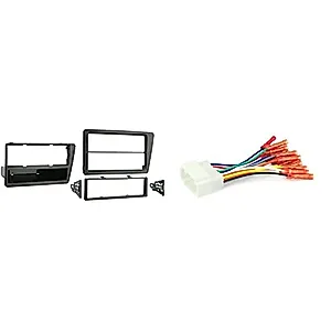 Metra 99-7860 Single/Double Din Installation Kit for 2002-2005 Honda Civic SI & Scosche HA08BCB Compatible with Select 1998-08 Honda Power/Speaker Connector/Wire Harness