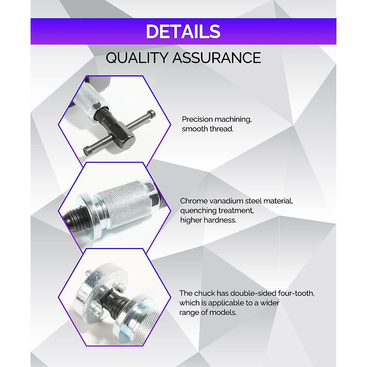 RACOONA Disc Brake Piston Caliper,Brake Caliper Piston Rewind Tool,Car Accessories Brake Piston Wind Back Tool,Car Rear Brake Pad Wind Back Tool,Brake Caliper Rewind Tool Disk Brake Pad Replacement