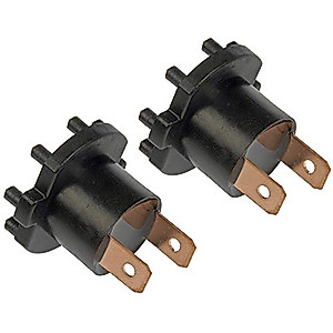APDTY 756651x2 Headlight Low Beam Bulb Holder Socket Connector Pair Fits 2004-2009 Mazda 3 2006-2010 Mazda 5 2001-2003 ProtΘgΘ & Protege5 (Quantity 2 Included; Replaces B28V-51-0A3, B28V-51-0A3A)