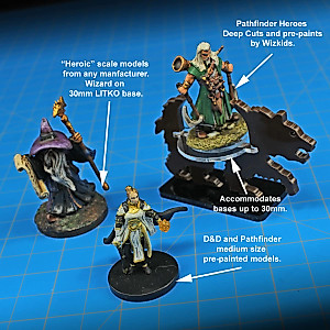 LITKO Bear Character Mount | Role Playing Games | Compatible with DND Pathfinder (25x50mm Base, Brown)