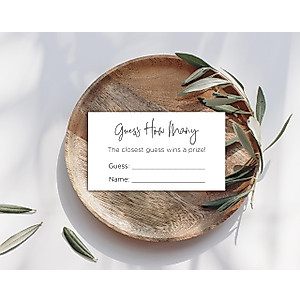 InvitationHouse Guess How Many Game Cards - 48 Cards (Minimalist)