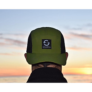 Gearya Camp Hat 5 Panel Lightweight, Shallow Fit with Buckle Closure for Men, Women, Teen Adventurists - Olive Green