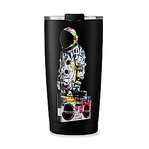 URBANCAN 20 oz Insulated Tumbler with Lid and Straw - Drink In Style with a Stainless Steel Tumbler Travel Mug - Premium Double Walled Thermos Flask - Vibe City