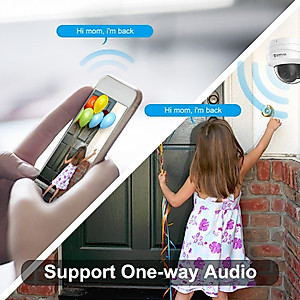 4K 8MP PoE IP Outdoor Vandal Proof Dome Camera for Existing System, 2.8mm Wide Angle, 65ft Night Vision, H.265, ONLY Compatible with Hik Vision Uniview NVR, NDAA Compliant