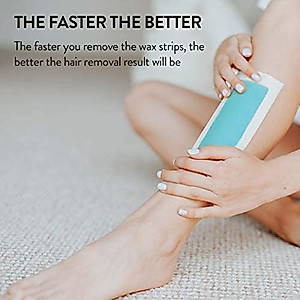 Creip Wax Strips, Hair Removal Wax Strips For Arm, Leg, Brazilian, Underarm Hair, Bikini, Waxing Kit with 32 Wax Strips