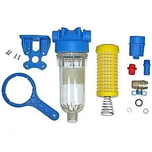 KleenWater ColdSpin Filtri, Self-Cleaning Transparent Screen Water Filter, 90 micron for Sediment, Sand, Silt and Grit entrapment