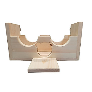 ChinSurfers Chinchilla Critter Nation Ferret Nation Full Cage Bundle Chinchilla Ledge Shelves Hideout Bridge Tunnel Feeder Kiln Dried Pine Hardware