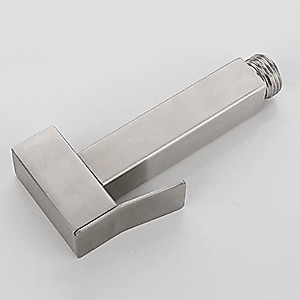 Bidet Toilet Sprayer Set-Handheld Bidet Sprayer kit Cloth Diaper Sprayer for Toilet Bidet Nozzle Stainless Steel Handheld Bidet G1/2 Port Hand Shower Toilet Spray Gun,Drawing A Kitchen Sink Faucets