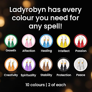 Spell Candles (Set of 20, Multi-Colored)